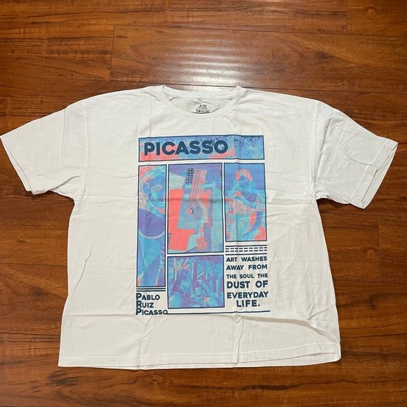Vintage | Shirts | Picasso Art Licensed 9s Retro Graphic Tshirt | Poshmark